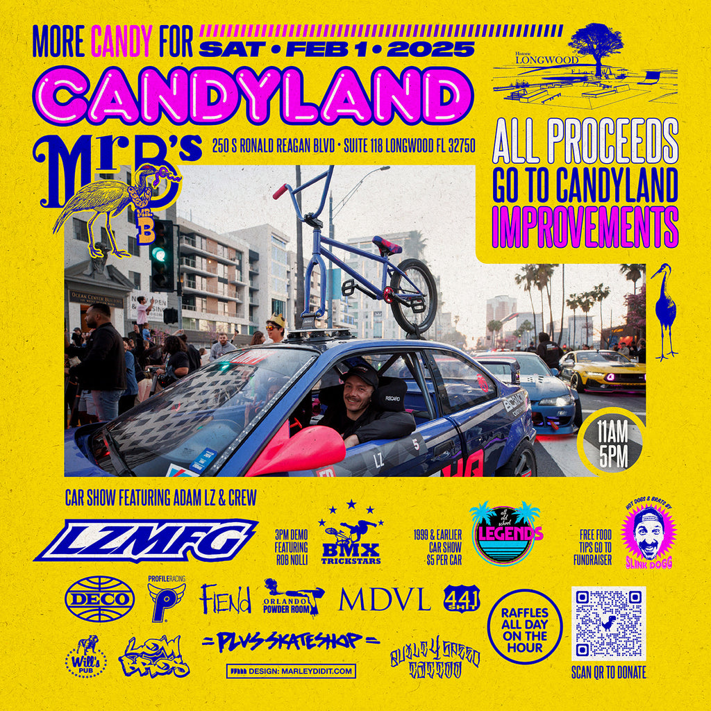 Fundraiser to get more candy for Candyland SkatePark – Mr. Bikes n Boards